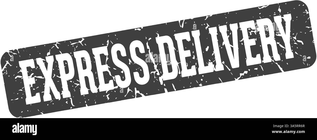express delivery stamp. express delivery rectangular sign isolated on ...