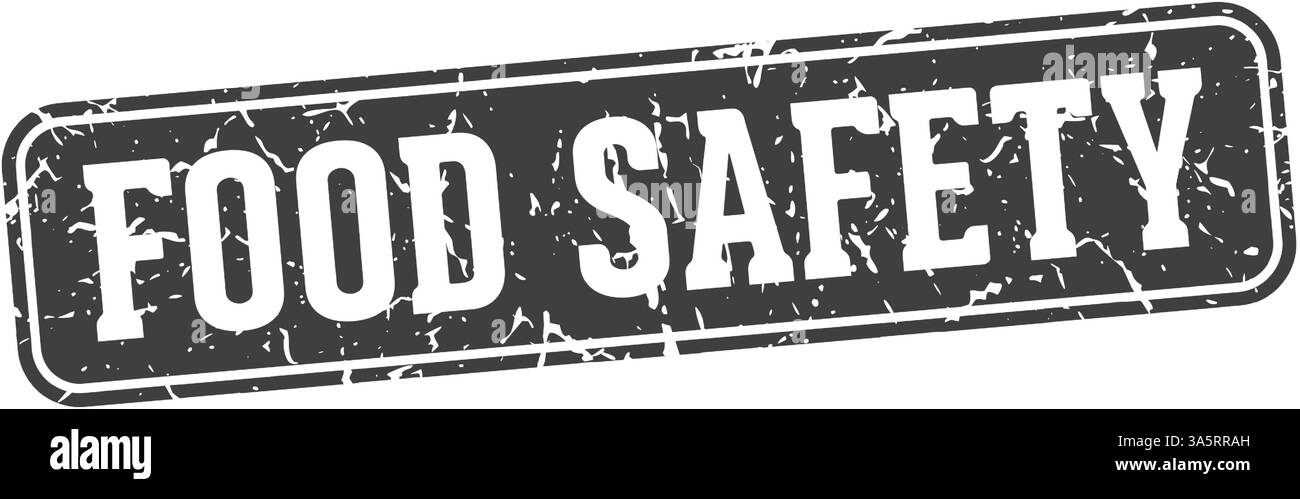 food safety stamp. food safety rectangular sign isolated on transparent ...