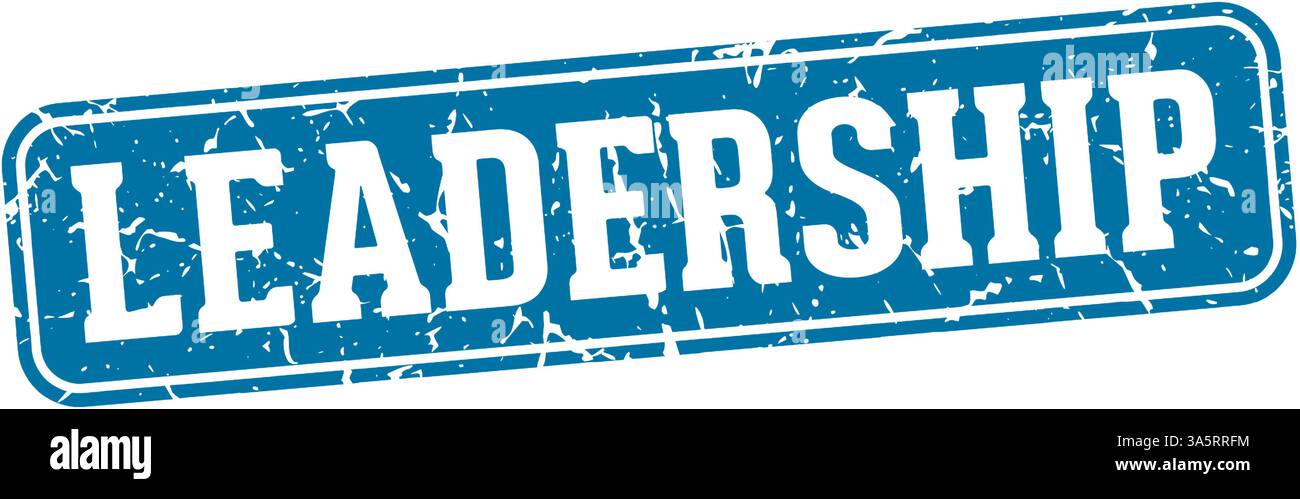leadership stamp. leadership rectangular sign isolated on transparent ...