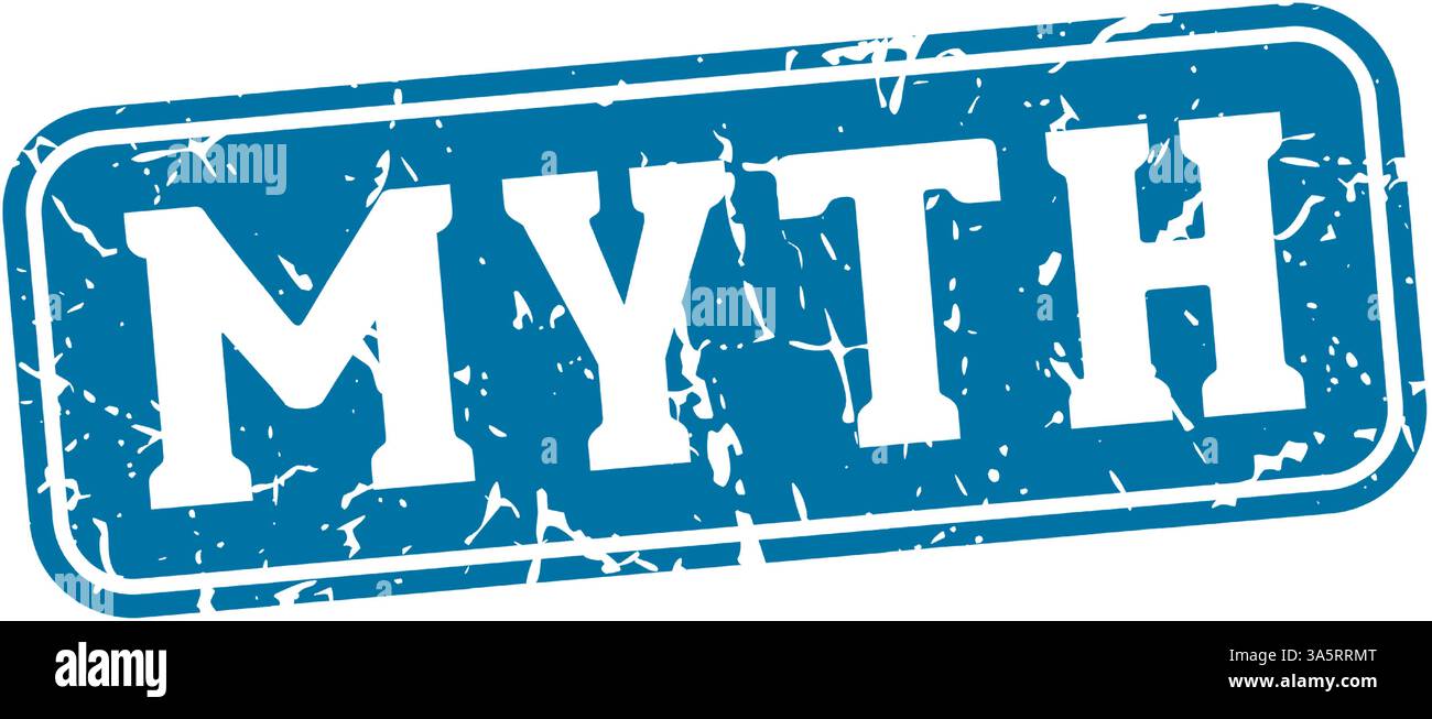 myth stamp. myth rectangular sign isolated on transparent background ...