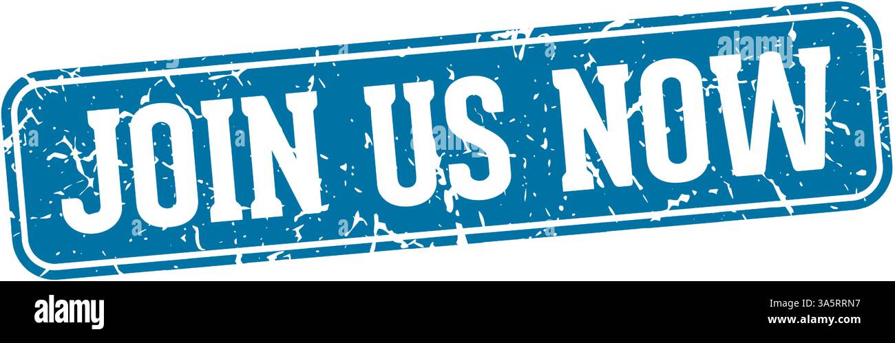 join us now stamp. join us now rectangular sign isolated on transparent ...