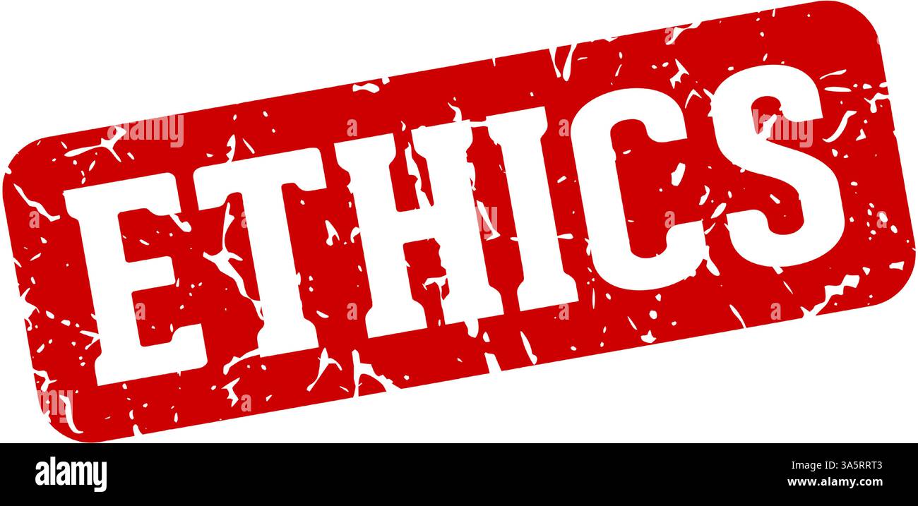 ethics stamp. ethics rectangular sign isolated on transparent ...