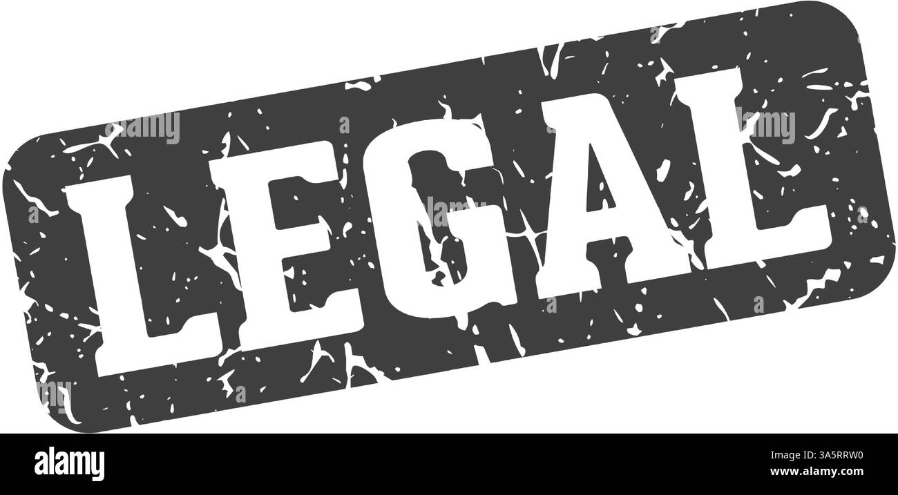 legal stamp. legal rectangular sign isolated on transparent background ...