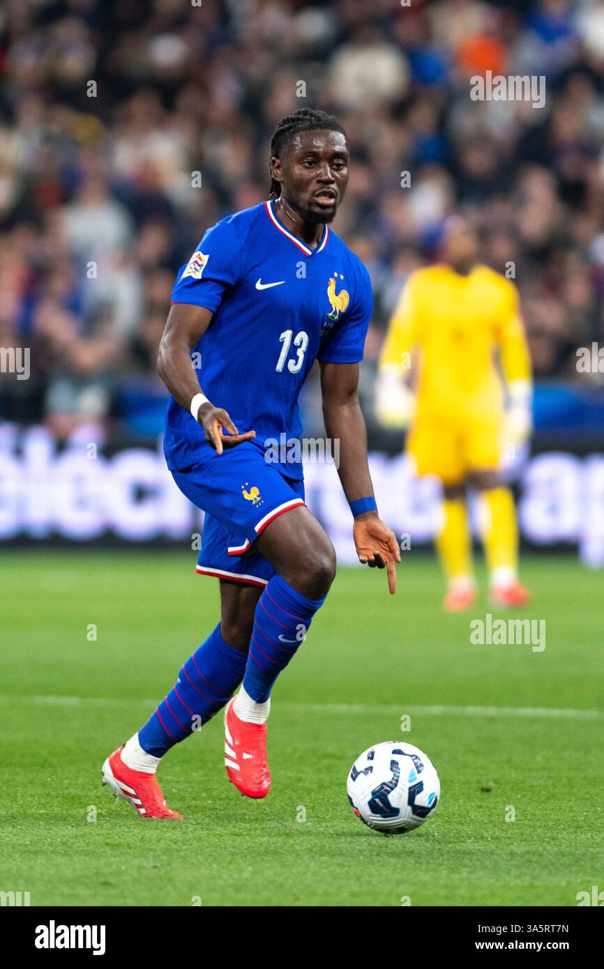 Manu Kone of France during the UEFA Nations League, Quarter-finals, 2nd ...