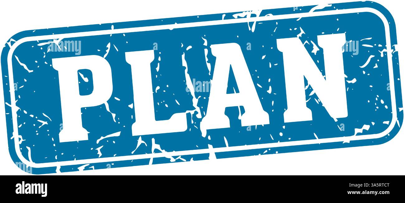 plan stamp. plan rectangular sign isolated on transparent background ...