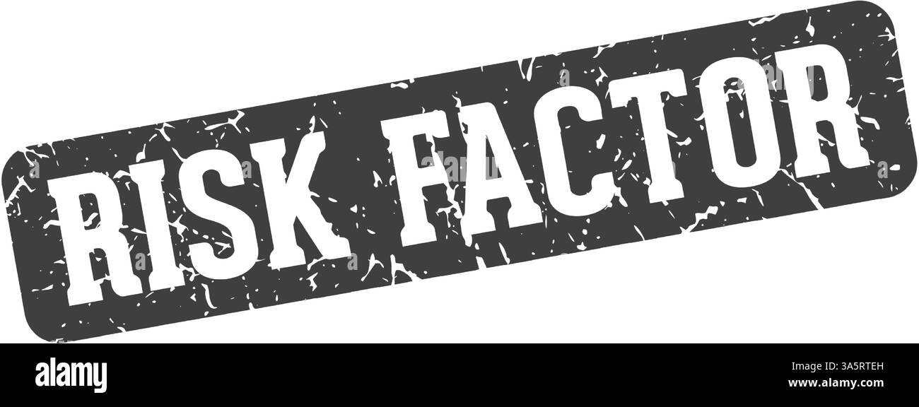risk factor stamp. risk factor rectangular sign isolated on transparent ...