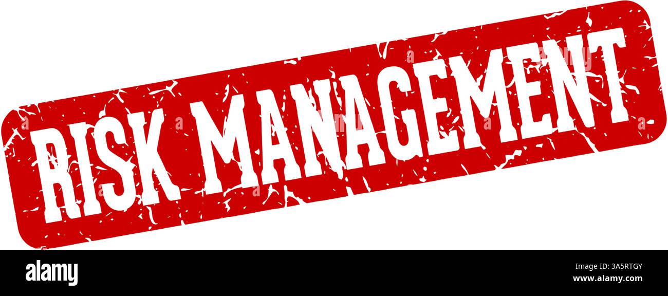 risk management stamp. risk management rectangular sign isolated on ...