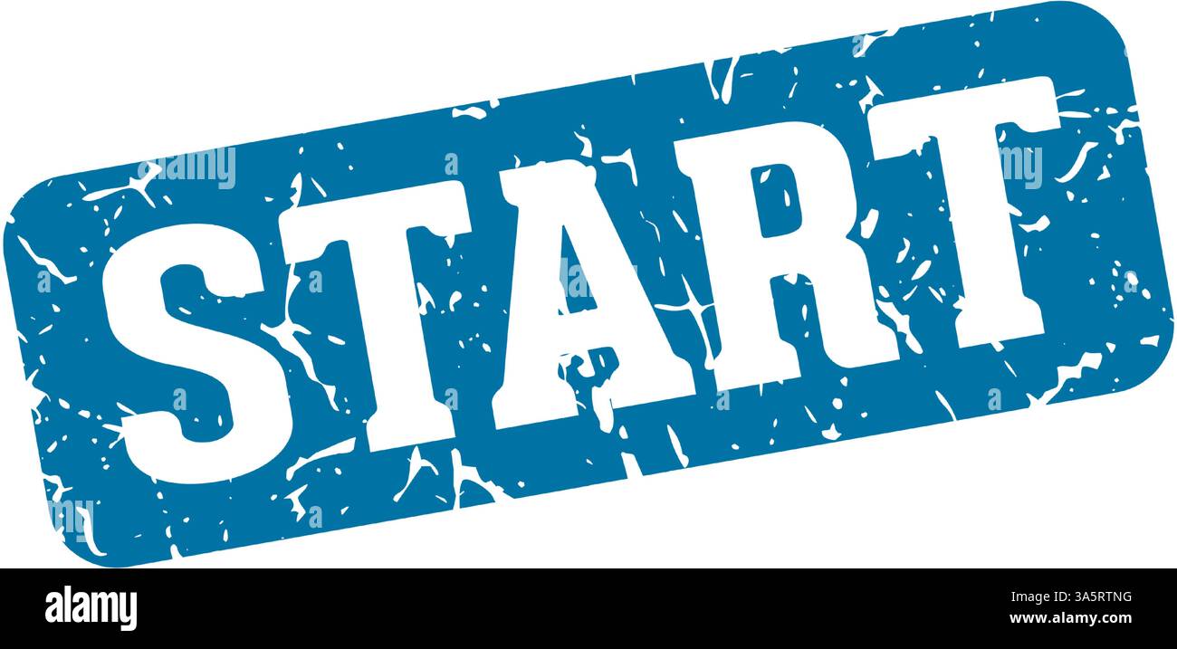 start stamp. start rectangular sign isolated on transparent background ...