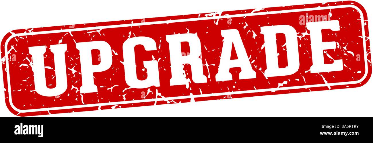 upgrade stamp. upgrade rectangular sign isolated on transparent ...
