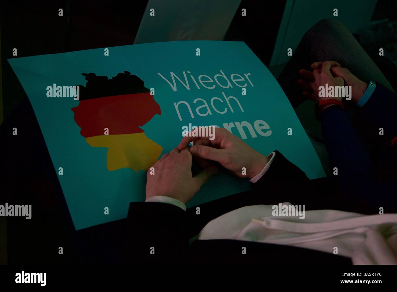 Stromberg, Western Germany. February 07, 2025. Friedrich Merz ...