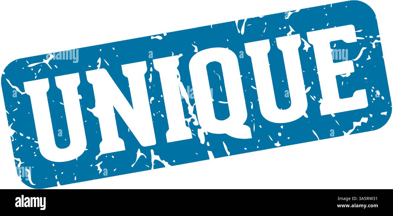 unique stamp. unique rectangular sign isolated on transparent ...