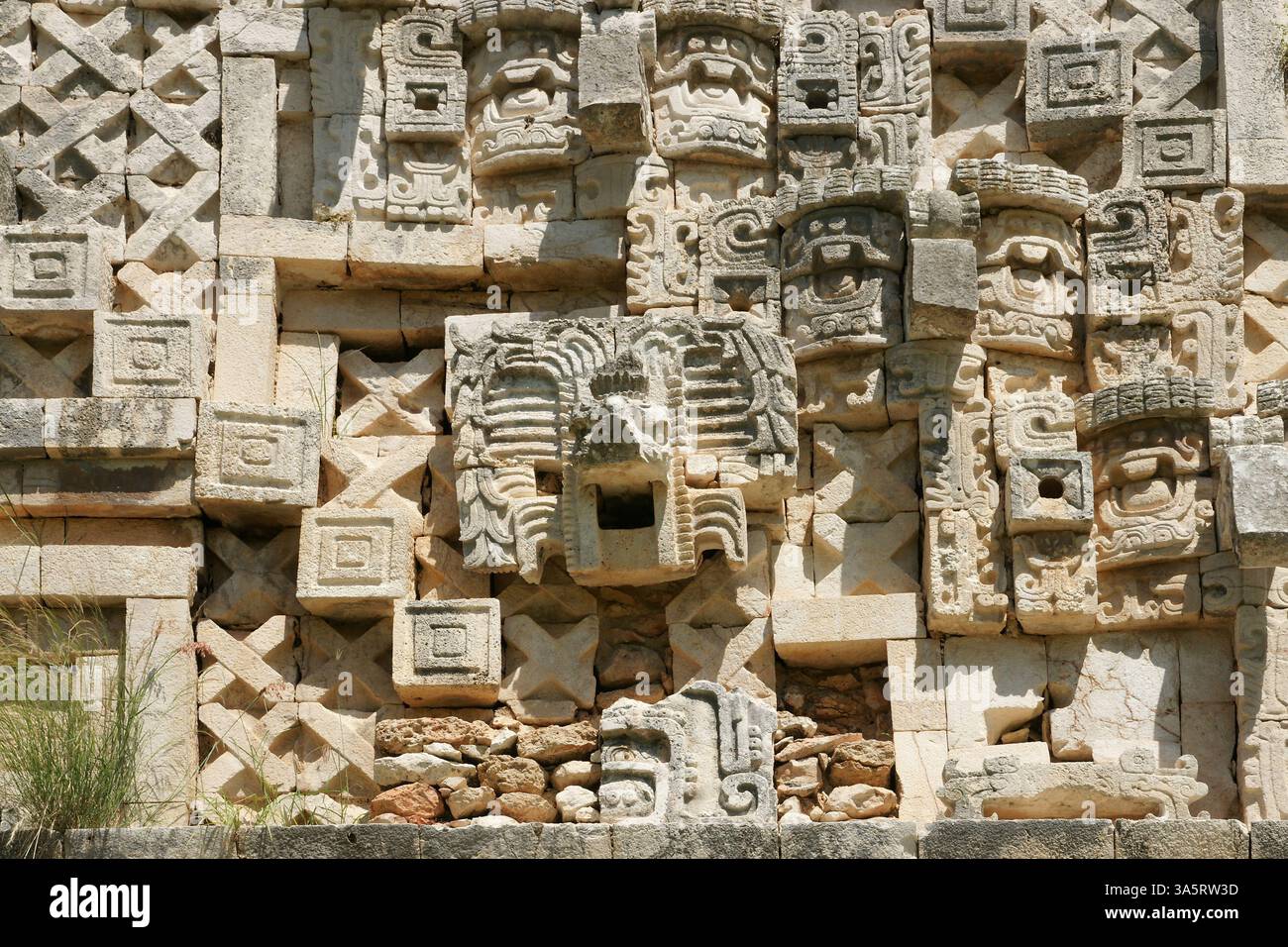 Mexico. Yucatan. Uxmal. The Governor's Palace. Stone mosaic.Venus ...