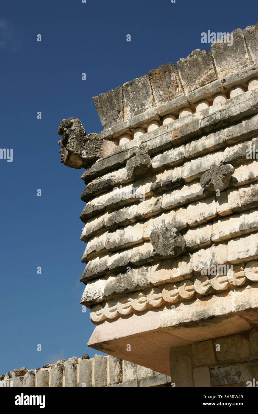 Mexico. Yucatan. Uxmal city. Puuc style. The Quadrangle of the Bird ...