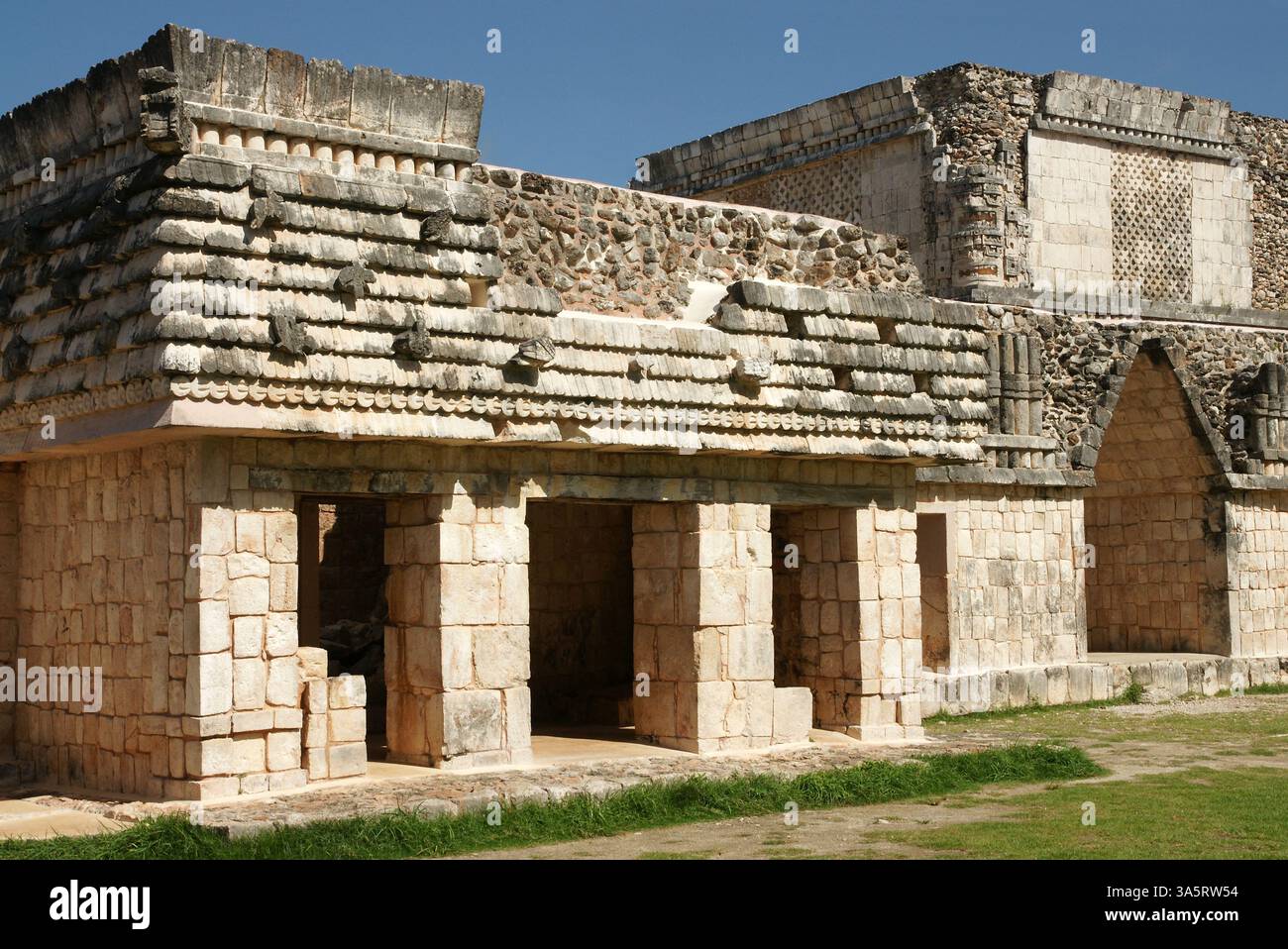 Mexico. Yucatan. Uxmal city. Puuc style. The Quadrangle of the Bird ...