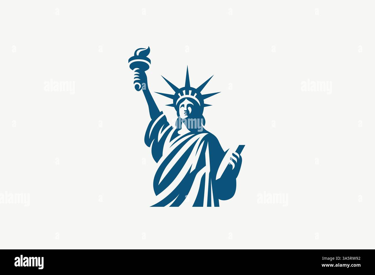 Liberty Statue Logo Abstract Illustration Silhouette Concept United ...