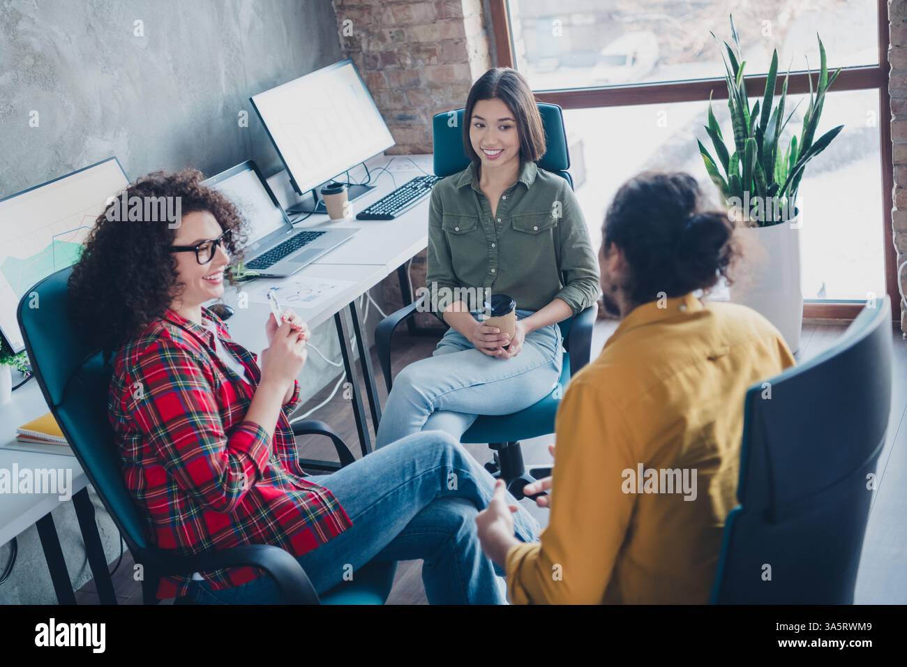 Professional Team Collaborating in a Bright Office Environment ...