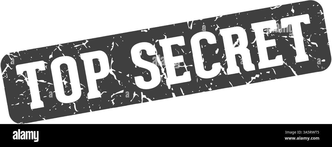 top secret stamp. top secret rectangular sign isolated on transparent ...
