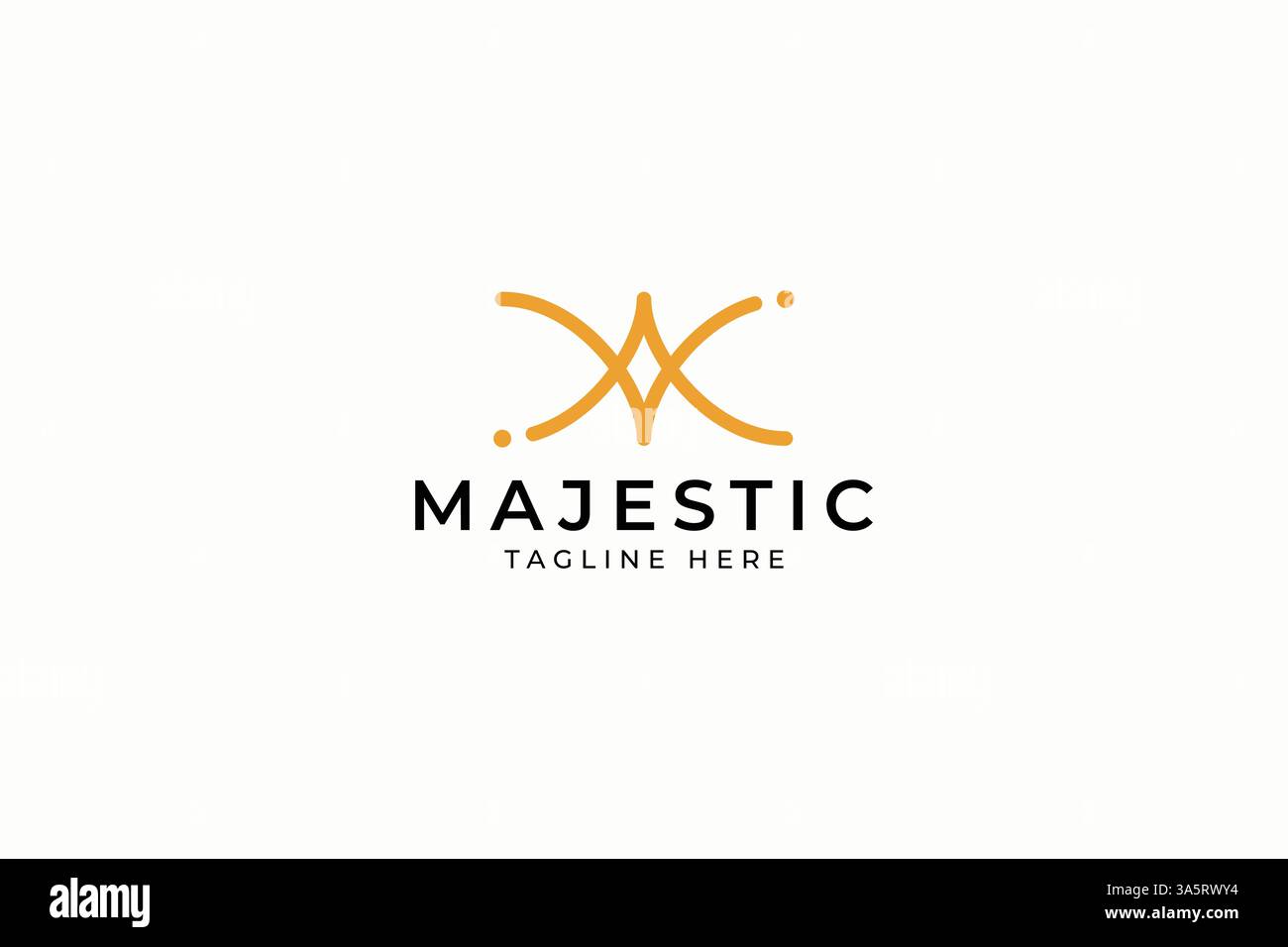 Letter M Logo of Majestic Monarch Linear Brand Identity Minimalist ...
