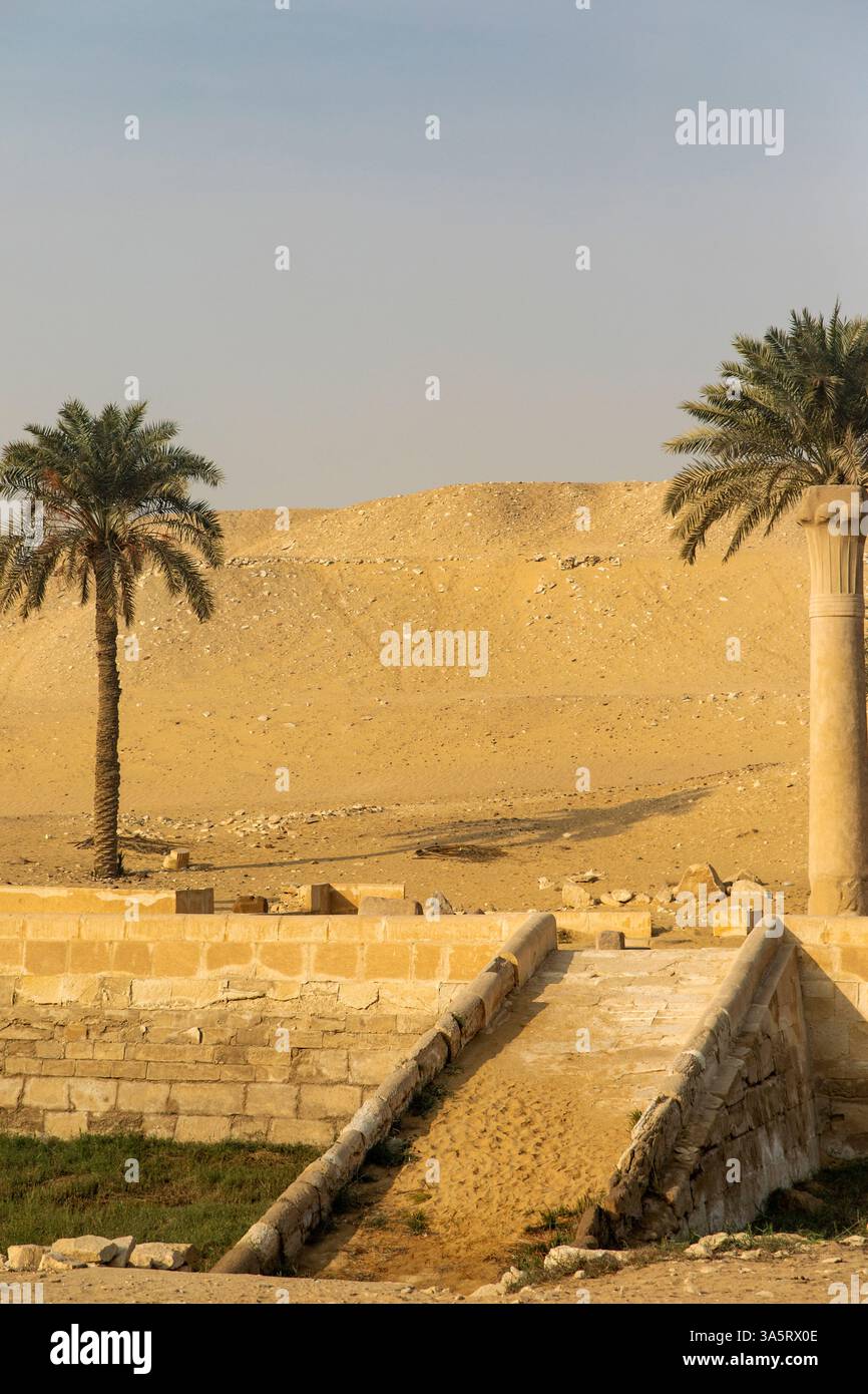 Memphis, Egypt; January 20, 2024: Visit the ancient burials of Saqqara ...