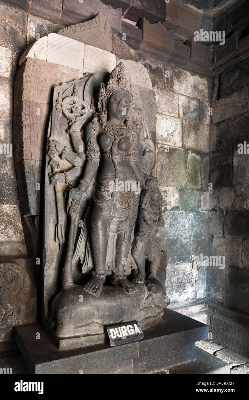 Statue of Durga in the Shiva Temple at Prambanan Temple Compounds ...