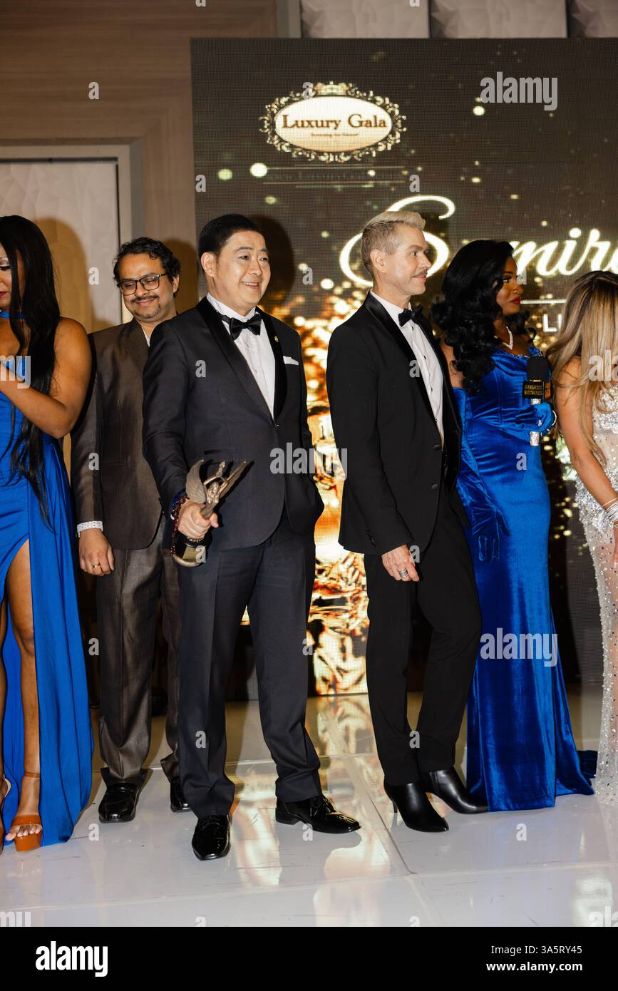 Joey Zhou, TV Host/ founder of Los Angeles Beverly Arts (LABA) with his ...