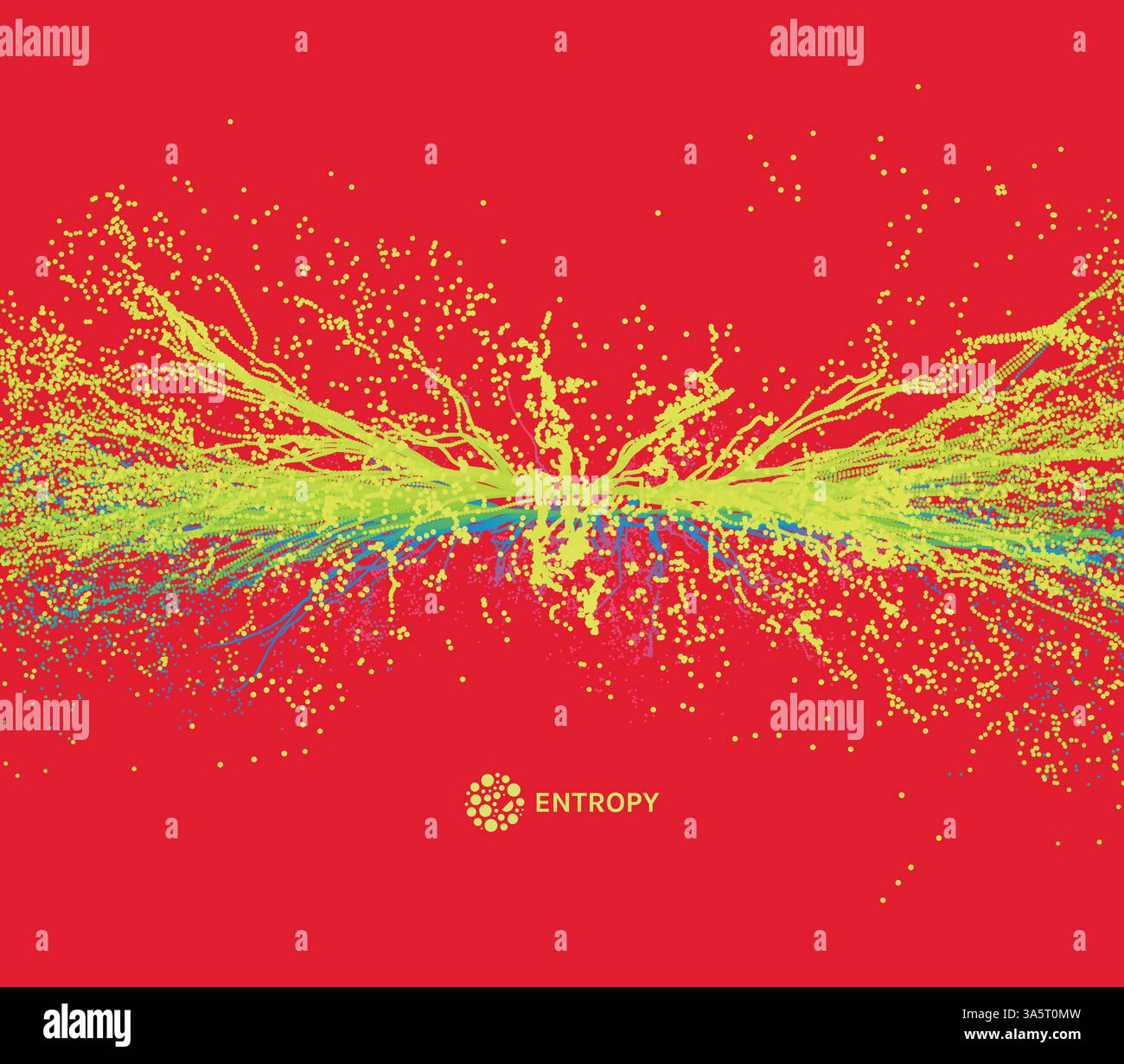 Point Explode. Array with Dynamic Emitted Particles. 3D Technology ...