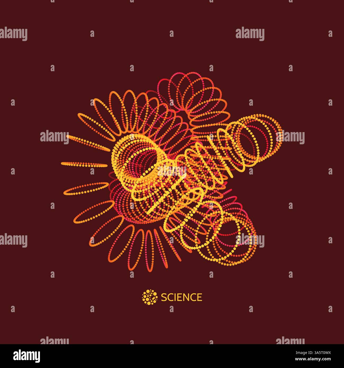 3d Connection Structure Futuristic Technology Style Abstract Design Lattice Geometric Element