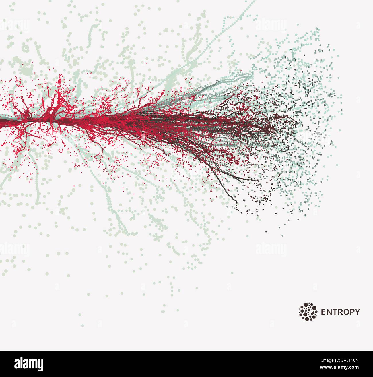 Point Explode. Array with Dynamic Emitted Particles. 3D Technology ...