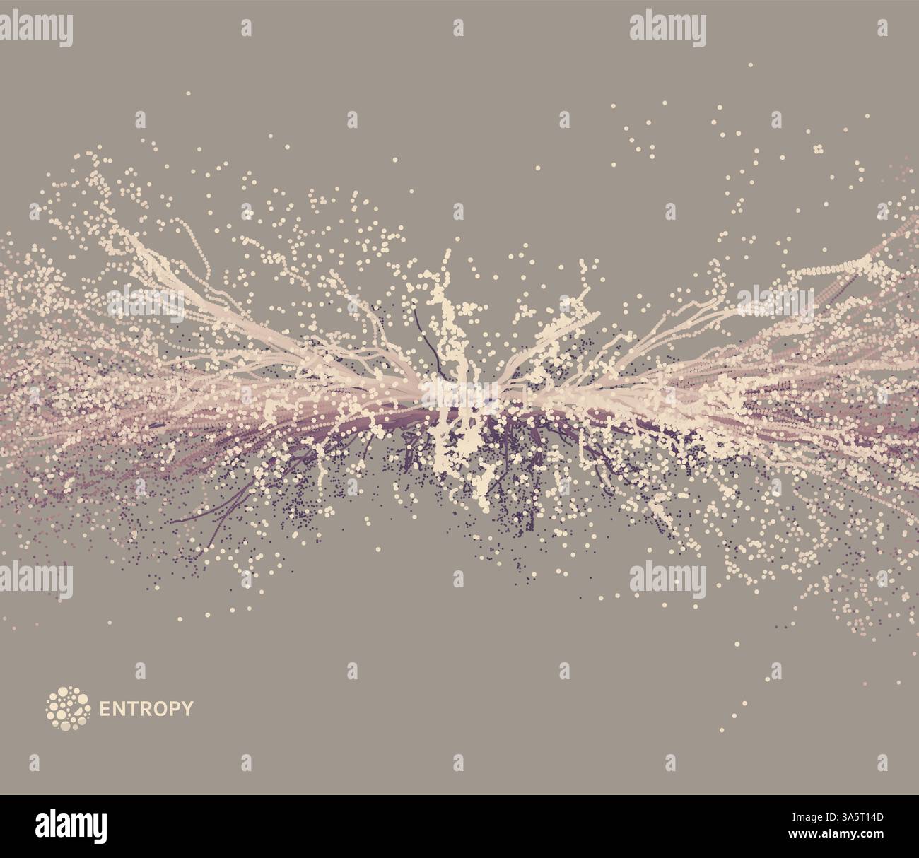 Point Explode. Array with Dynamic Emitted Particles. 3D Technology ...