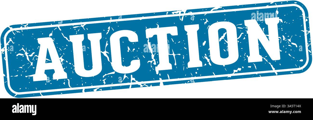auction stamp. auction rectangular sign isolated on transparent ...