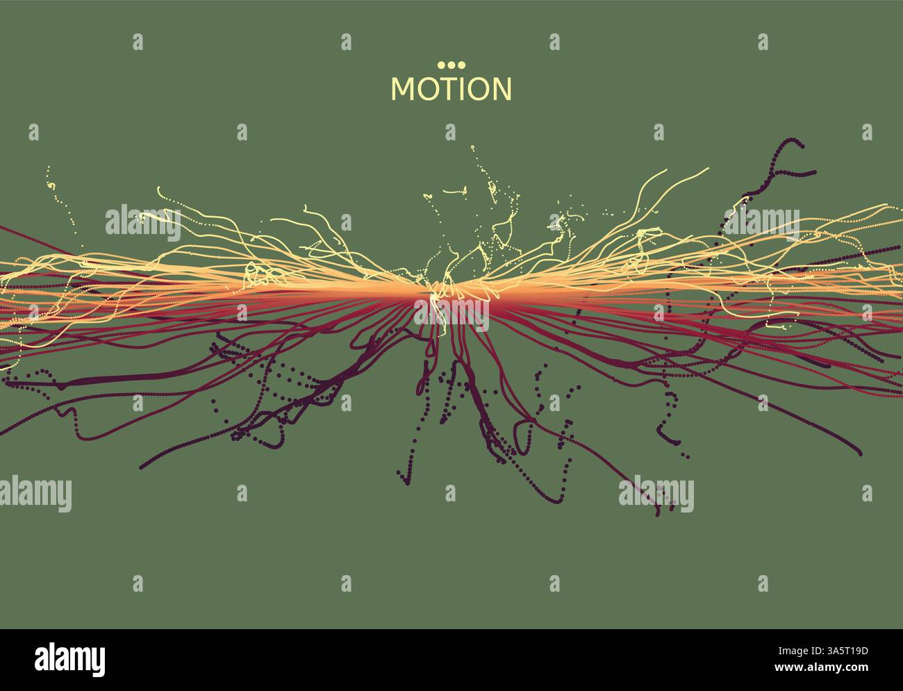 Point Explode. Array with Dynamic Emitted Particles. 3D Technology ...