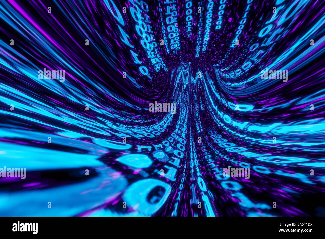 Abstract digital code stream green hi-res stock photography and images ...
