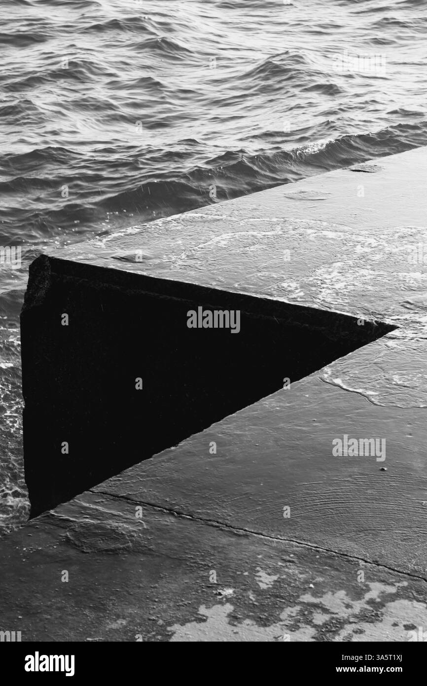 Close-Up of Concrete Pier Structure Stock Photo - Alamy