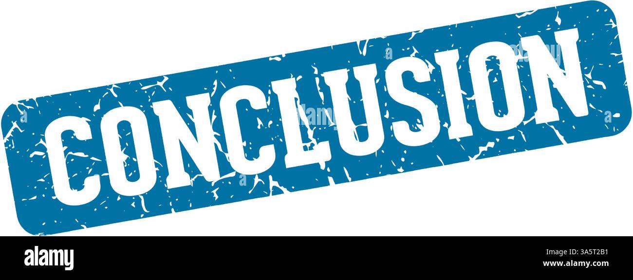 conclusion stamp. conclusion rectangular sign isolated on transparent ...