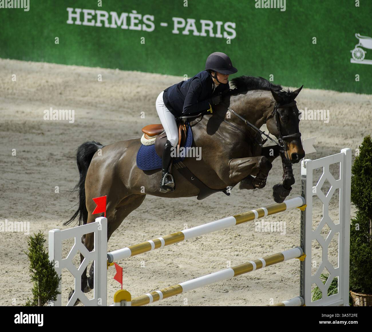Allana CLUTTERBUCK (GBR) riding VYKINBAY during the Saut Hermes 2025 ...