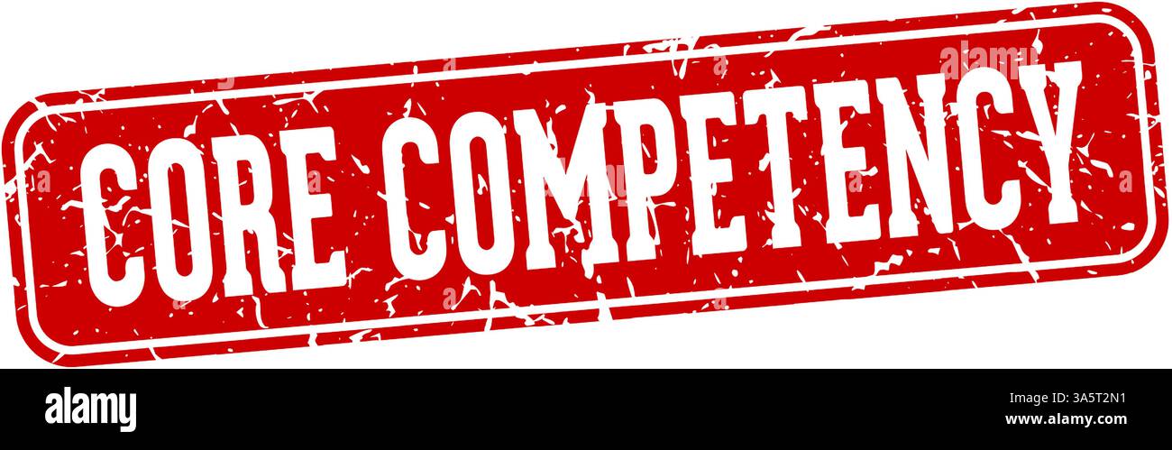 core competency stamp. core competency rectangular sign isolated on ...