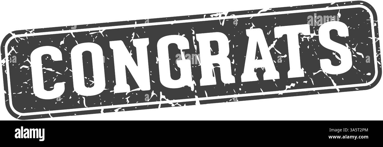 congrats stamp. congrats rectangular sign isolated on transparent ...