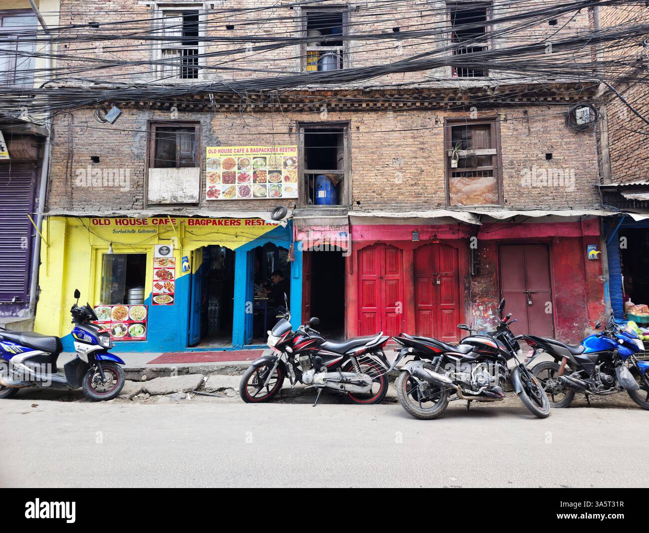 The Old House Cafe in the Thamel area in Kathmandu, Nepal Stock Photo ...