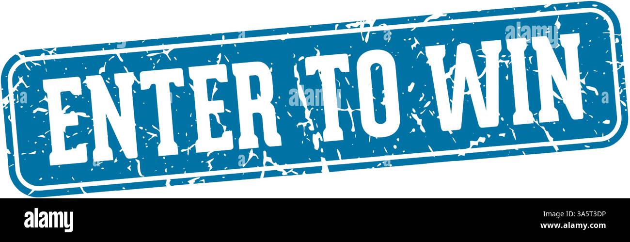 enter to win stamp. enter to win rectangular sign isolated on ...
