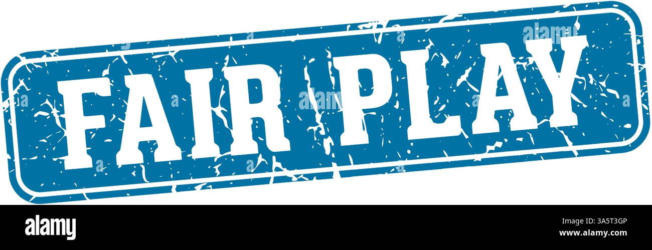 fair play stamp. fair play rectangular sign isolated on transparent ...