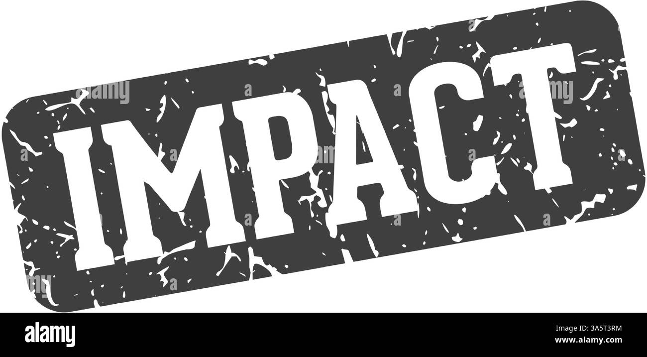 impact stamp. impact rectangular sign isolated on transparent ...