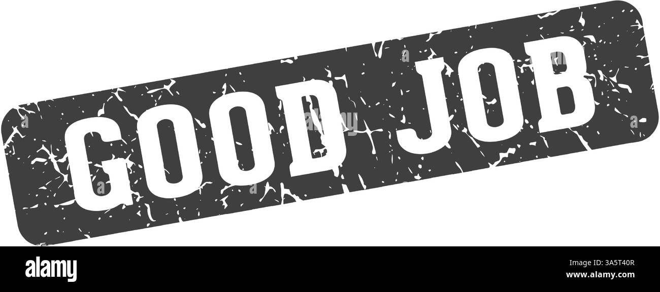 good job stamp. good job rectangular sign isolated on transparent ...