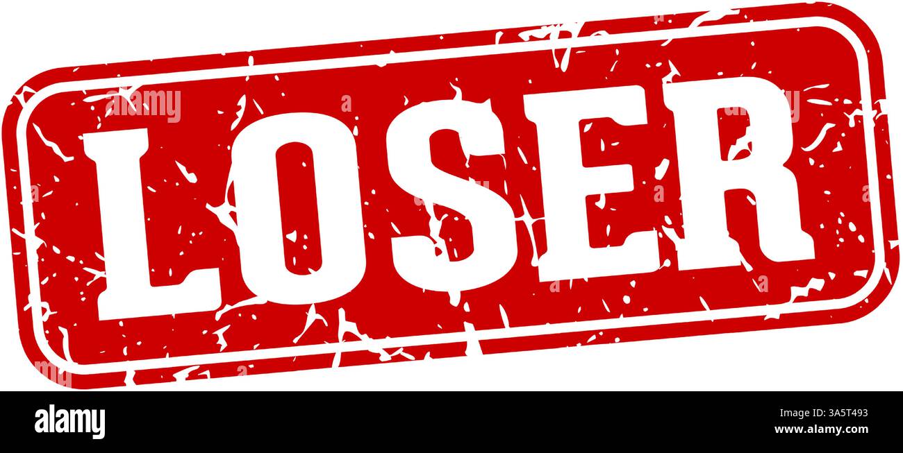 loser stamp. loser rectangular sign isolated on transparent background ...
