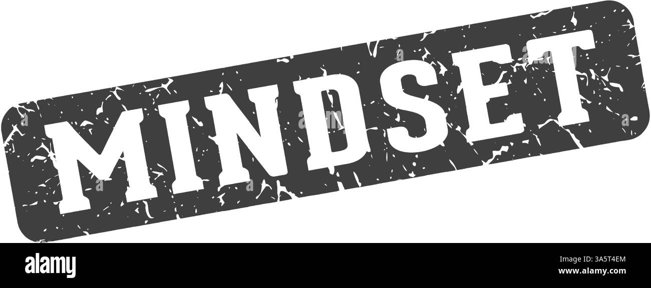 mindset stamp. mindset rectangular sign isolated on transparent ...