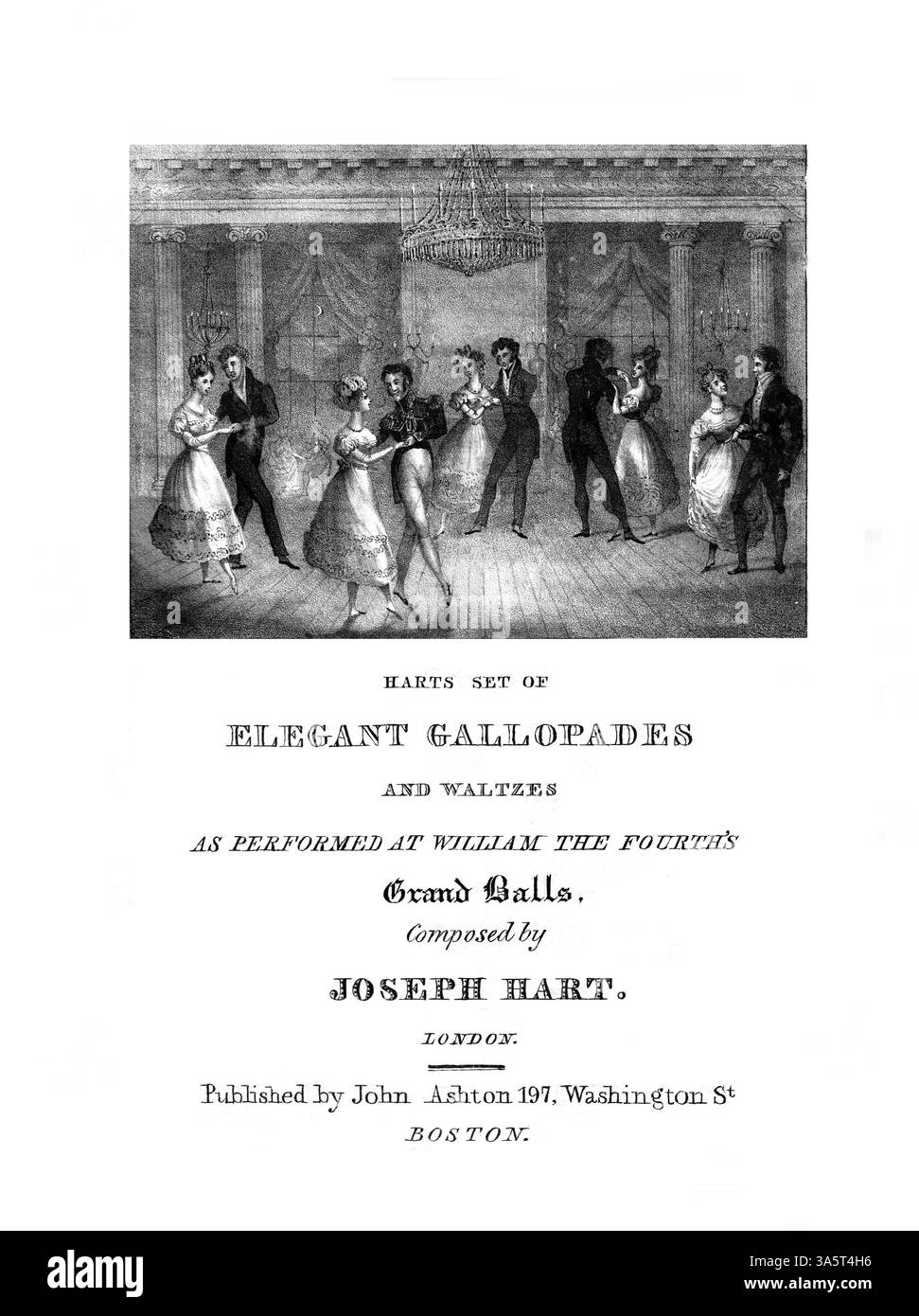 Hart's Set of Elegant Gallopades, ca. 1830 Dance Sheet Music Stock ...