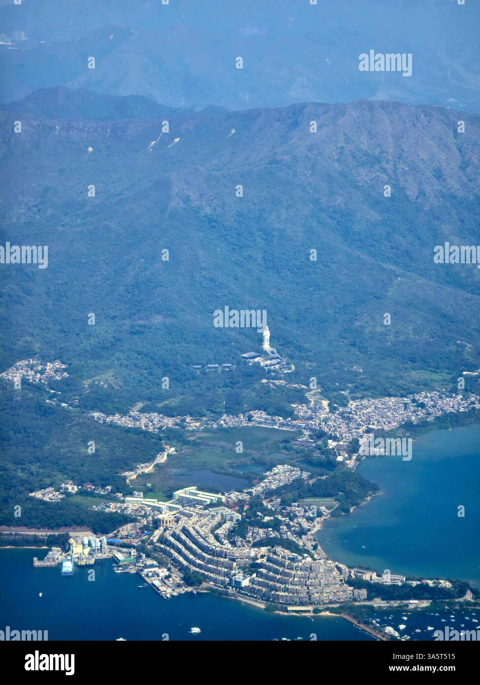 Aerial view of The Beverly Hills Boulevard Du Lac and the Tsz shan ...
