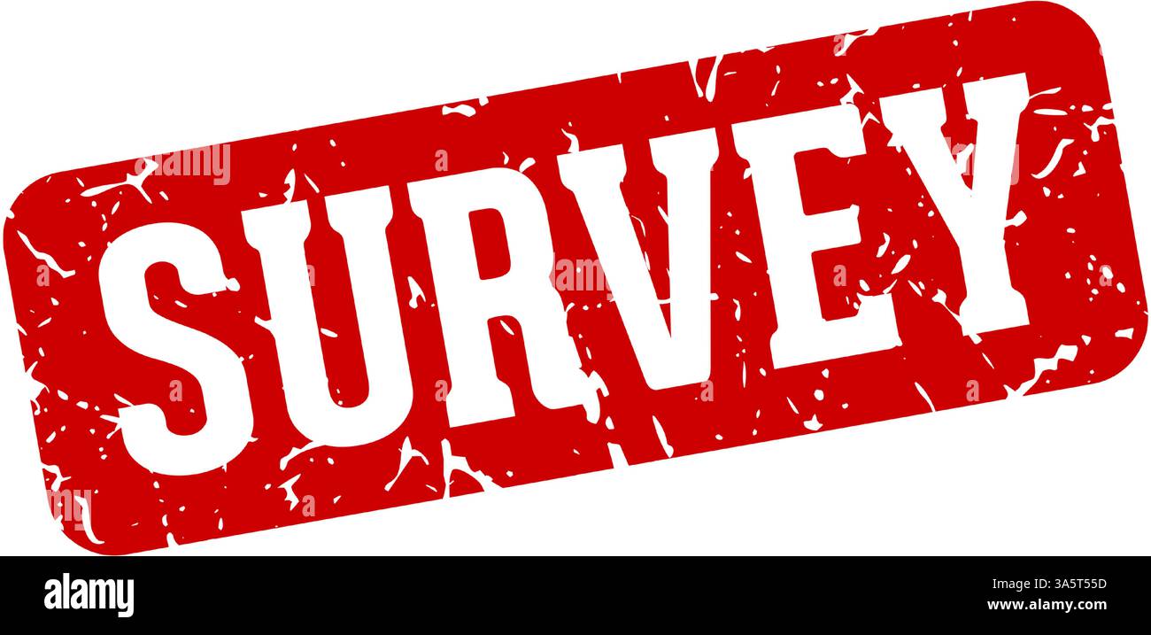 survey stamp. survey rectangular sign isolated on transparent ...