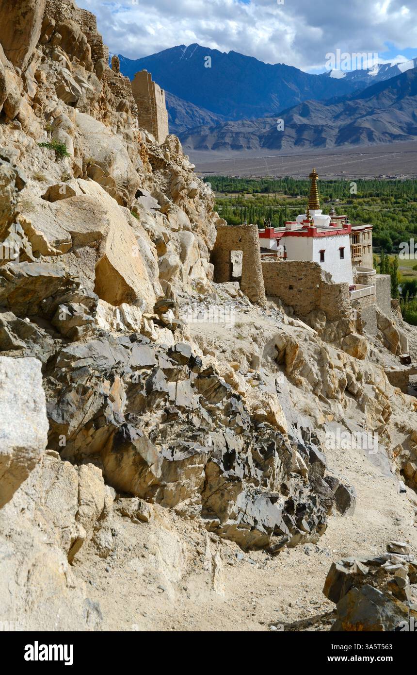 Shey Monastery and Shey Palace complex in Leh in Ladakh, India Stock ...