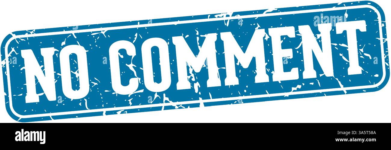 no comment stamp. no comment rectangular sign isolated on transparent ...