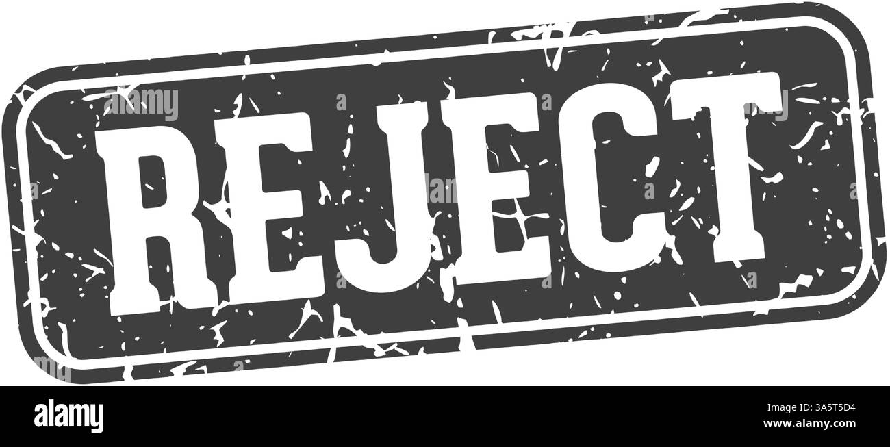 reject stamp. reject rectangular sign isolated on transparent ...